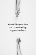 150 Positive and Cute Happy Monthsary Messages for Boyfriend