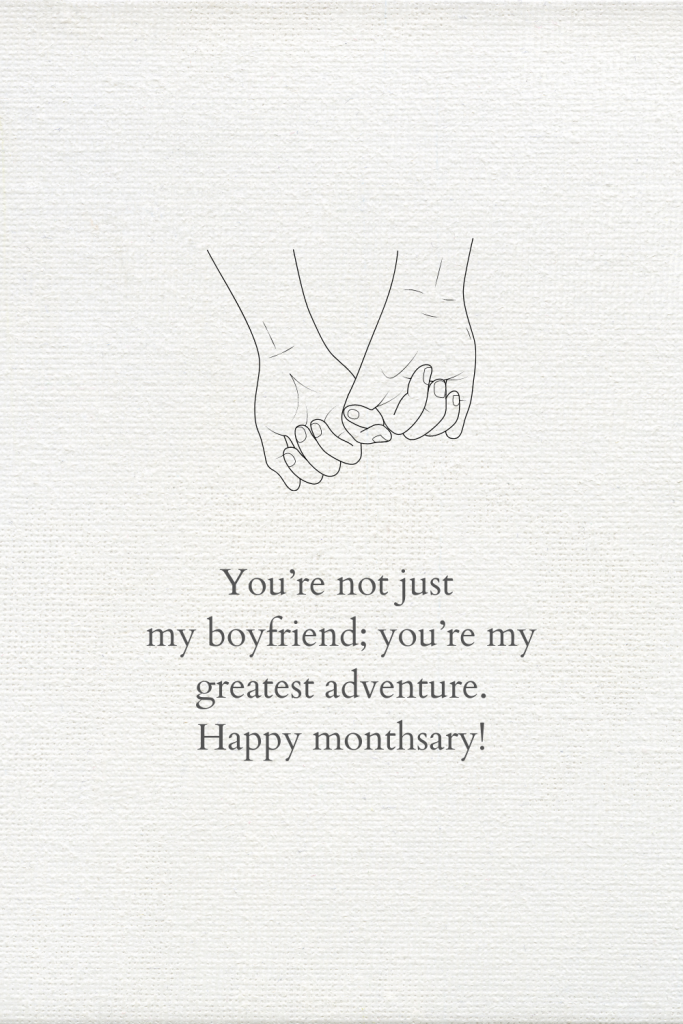 150 Positive and Cute Happy Monthsary Messages for Boyfriend