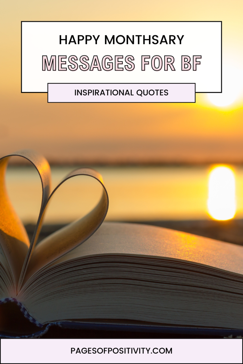 150 Positive and Cute Happy Monthsary Messages for Boyfriend