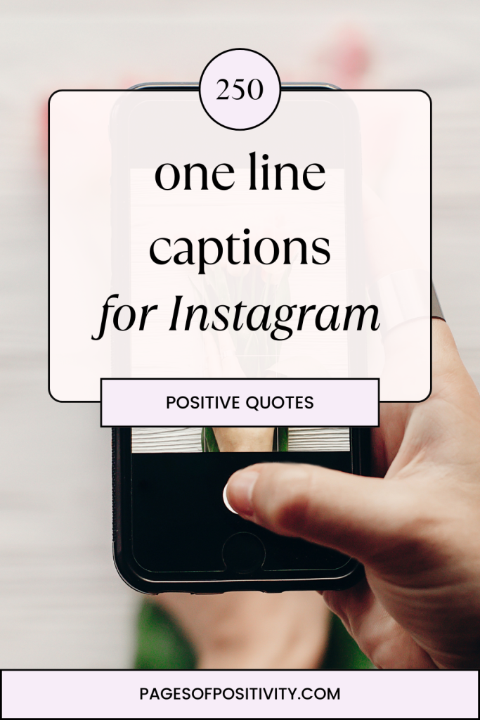 250 Best One Line Captions For Instagram To Use This Year 250 Best One Line Captions For Instagram To Use This Year